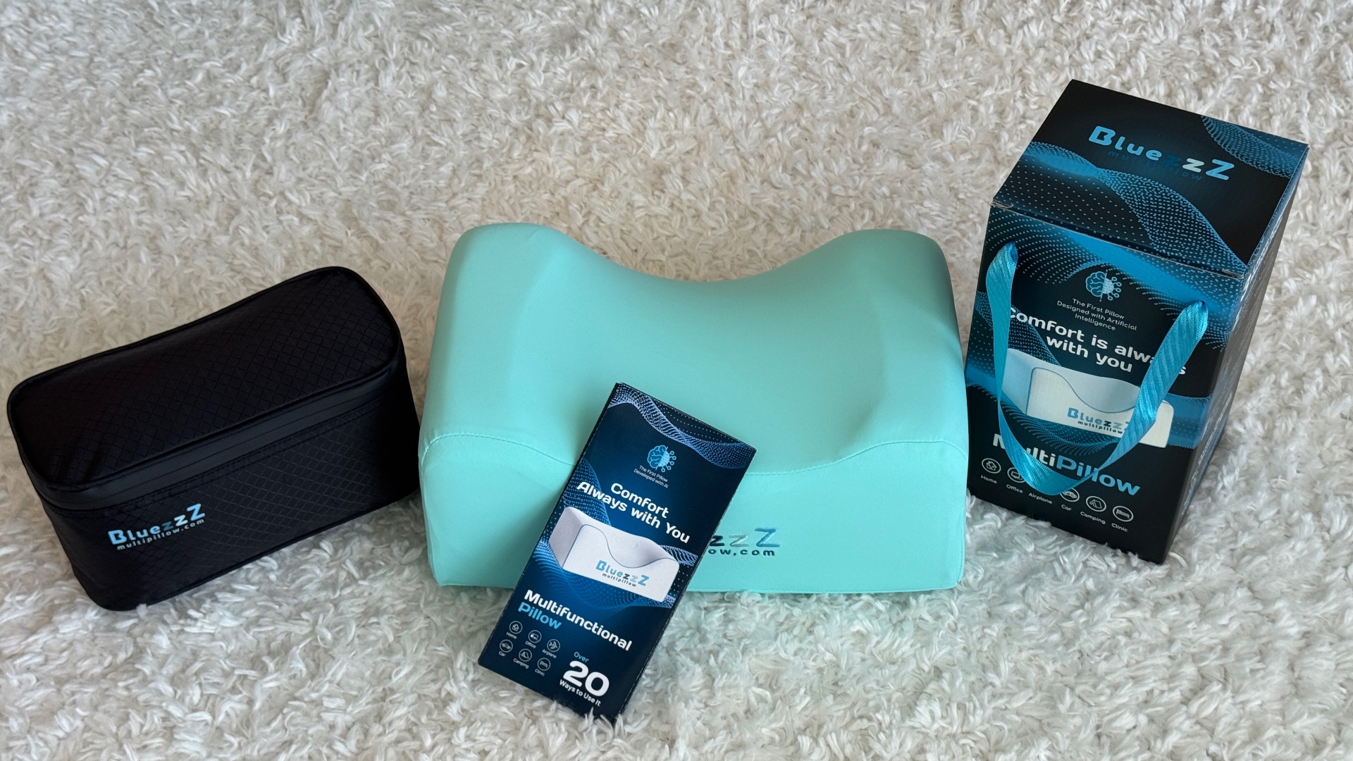 Multipillow — 20+ Uses. Comfort Anywhere.