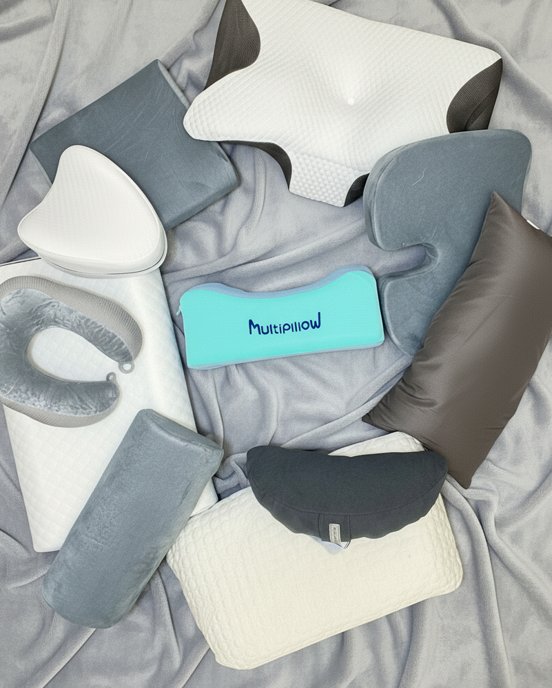 Multipillow — 20+ Uses. Comfort Anywhere.